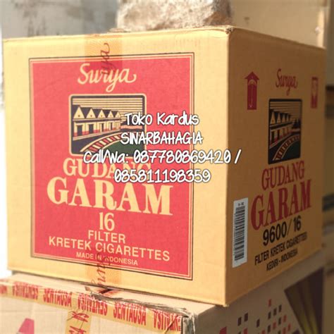 Promo Kardus Bekas Rokok Gudang Garam Surya KARDUS BESAR KOTAK MURAH Jakarta Barat