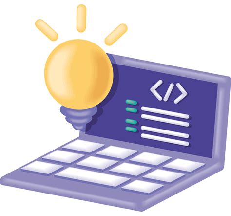 Computer Laptop And Program Code Development Png