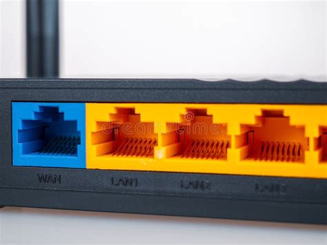 Wireless Wi Fi Router With Antennas For Connecting And Transmitting The Internet For Home And