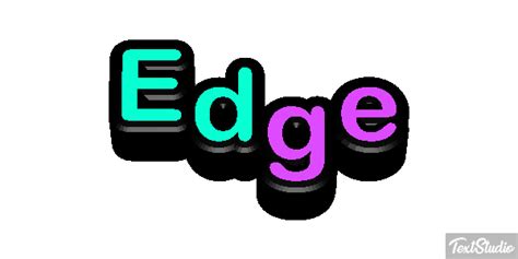 Edge Word Animated  Logo Designs
