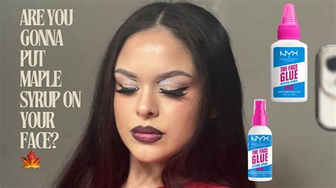 Nyx Face Glue Primer And Setting Spray With Maple Syrup In It Review
