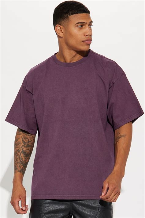 Keeping It Simple Garment Wash Oversize Tee - Plum | Fashion Nova