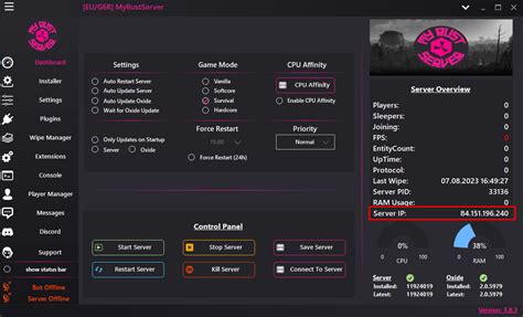 Server Offline Myrustserver