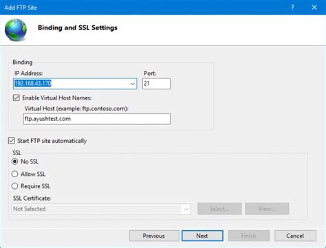How To Set Up An FTP Server On Windows 10 Windows Server Ssl