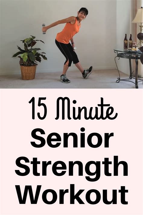 An Image Of A Man Doing Exercises With The Words 15 Minute Senior