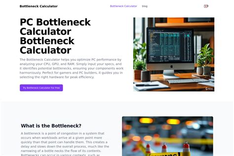 Pc Bottleneck Calculator Optimize Pc Performance Onlineinput Your