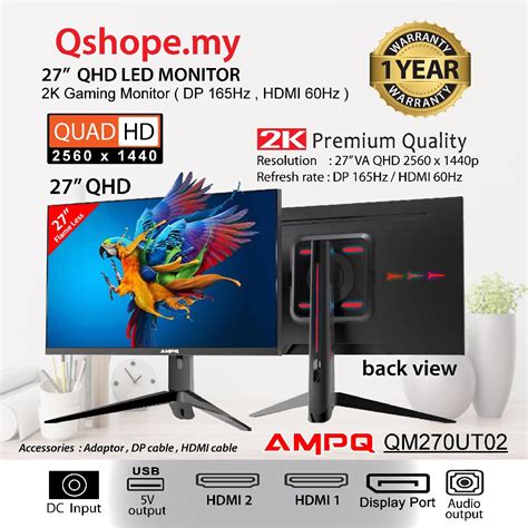 27” Gaming Led Monitor New Set Shopee Malaysia