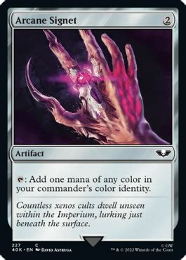 Arcane Signet Mtg Art From Warhammer 40000 Set By David Astruga Art