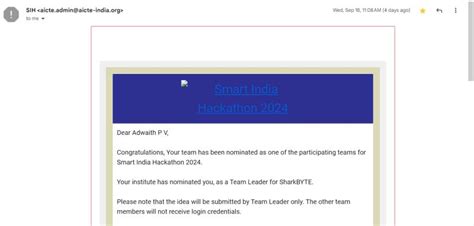 Adwaith Pv On Linkedin Sih2024 Hackathon Innovation Problemsolving