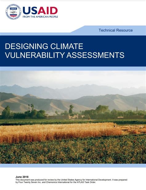 Designing Climate Vulnerability Assessments Least Developed Countries