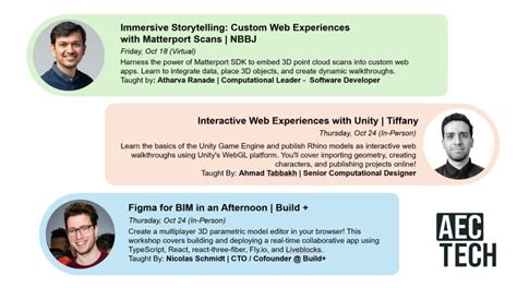 CORE studio at Thornton Tomasetti on LinkedIn: 🚀 Exciting Web-Based Workshops at AECtech! 🚀 We ...