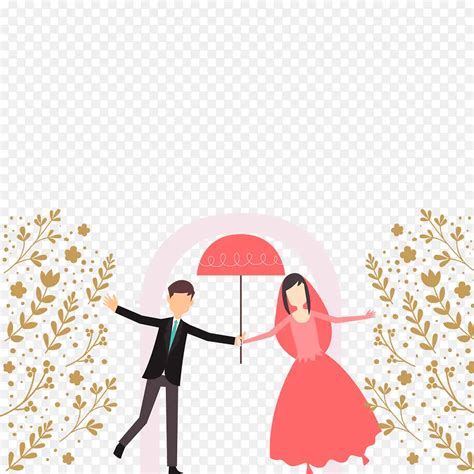 创意新郎新娘婚礼邀请卡矢量图PNG图片素材下载 图片编号8022756 PNG素材网