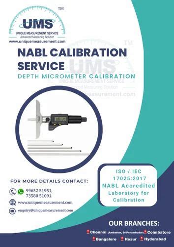 Depth Micrometer Calibration Service At ₹ 1000 Instrument In Chennai