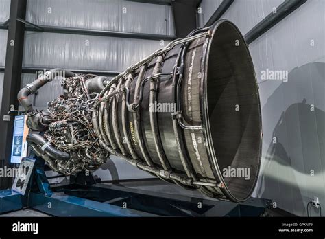Rocket Engine Exposed Stock Photo Alamy
