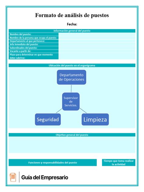 Formato De Analisis De Puestos Pdf
