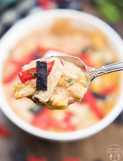 Creamy Chicken Enchilada Soup Like Mother Like Daughter