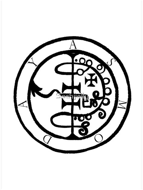 Asmodeus Sigil Metal Print By Sochijelly Redbubble