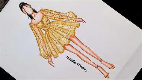 رسم فستان النجمة التركية سو بورجو يازجي بطلة مسلسل إخوتي Drawing Of Su