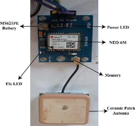 Gps Module For Locating The Coordinates Of The Accident Location