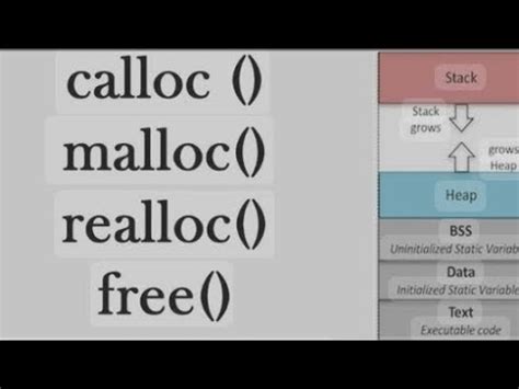 Dynamic Memory Allocation In C In Telugu Malloc Calloc Realloc Free Lasya Tech YouTube