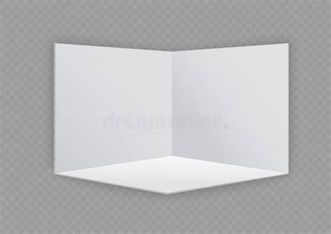 White Exhibition Stand With Desk Presentation Room Stock Vector Illustration Of Light Blank