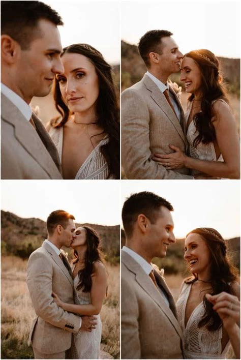 Stunning Spring Palo Duro Canyon Sunset Small Intimate Wedding