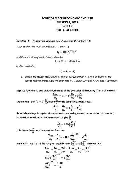 week 9 tutorial guide warning tt undefined function 32 econ204