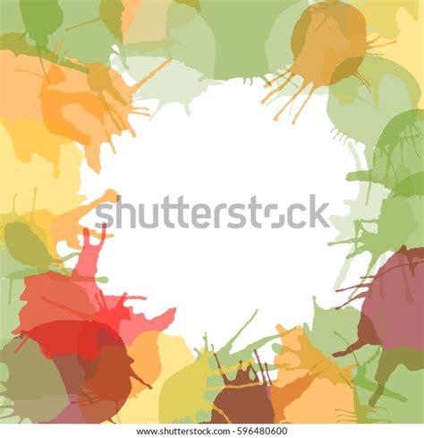 frame color blobs isolated on white stock vector royalty free