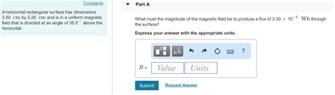 Solved Constants Part A A Horizontal Rectangular Surface Has Chegg