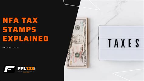 Nfa Tax Stamps Explained Ffl123 42 Off