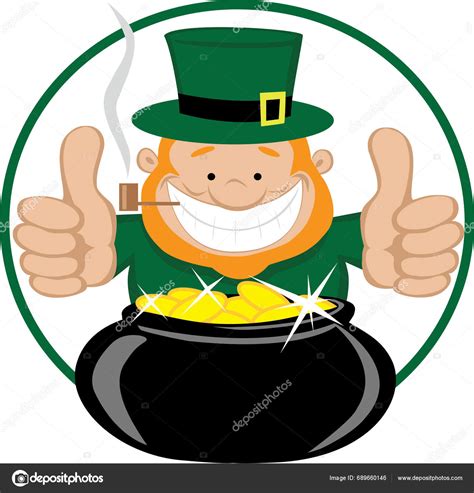 Leprechaun Pot Gold Stock Vector By ©designpicsinc 689660146