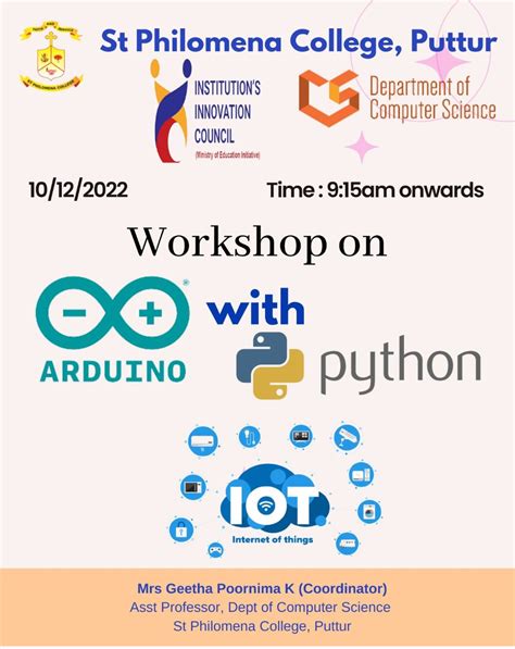Dept Of Computer Science St Philomena College Organises A Workshop On