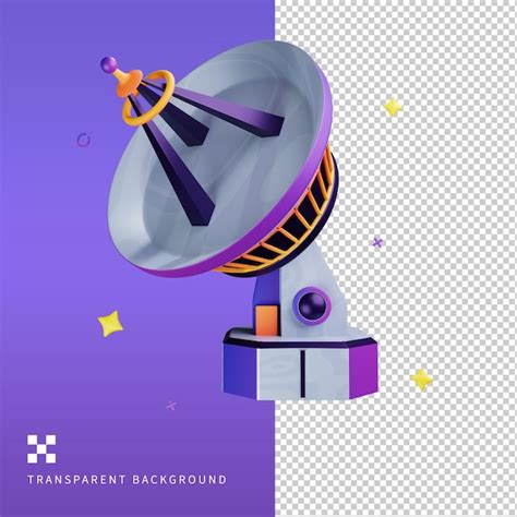 Premium Psd Psd Radar 3d Illustration