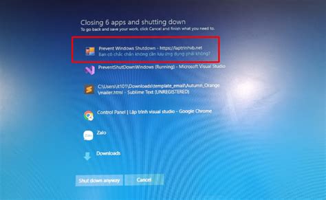 [c ] Bắt Sự Kiện Windows Shutdown Hoặc Logoff Xuất Cảnh Báo Cho Người Dùng Muốn Lưu Dữ Liệu Lại