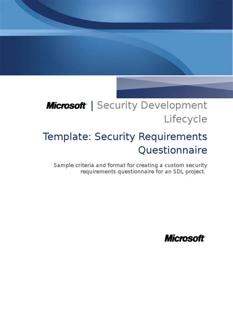 Pdf Security Requirements Questionnaire Dokumen Tips