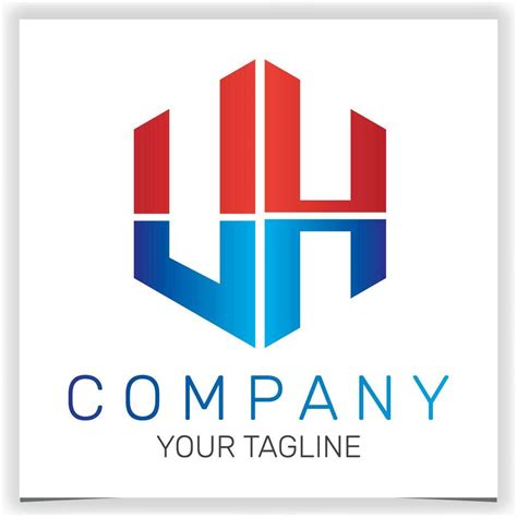 Letter Uh Initial Hexagon Logo Icon Premium Elegant Template Vector Eps 10 26503577 Vector Art