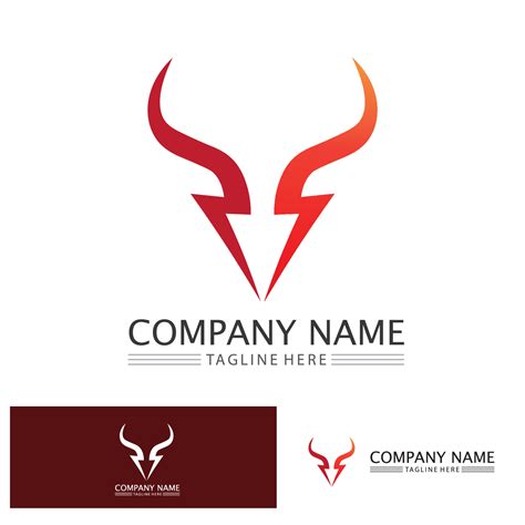 Bull Horn Logo And Symbol Template Icons App 24719688 Vector Art At