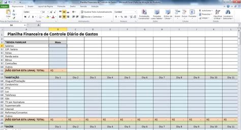 Planilha Excell Vba Controle Financeiro Gastos Mensal Mercadolivre