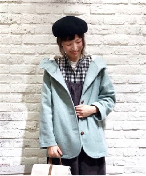 Samansa Mos2（サマンサ モスモス）の「中空糸ウールフードミドル丈コート（その他アウター）」 Wear