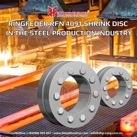Ringfeder Rfn 4091 Shrink Disc In The Steel Production Industry