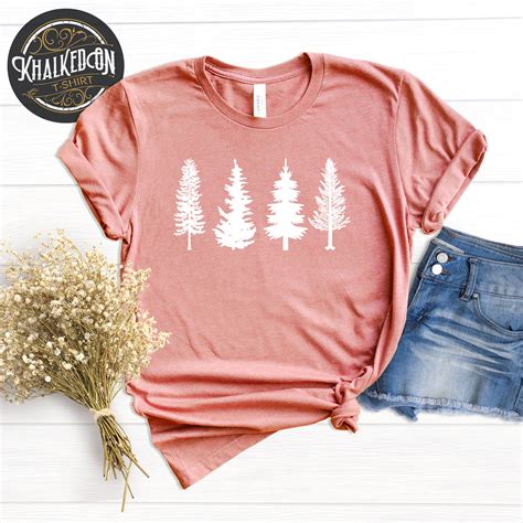 Pine Tree Shirt Hiking Shirt Mountains Shirt Adventure Etsy