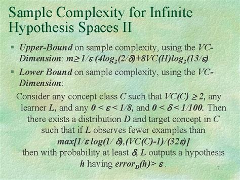 Machine Learning Lecture 8 Computational Learning Theory Based