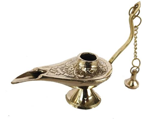 Brass Aladdin Genie Lamps Incense Burners Big And Small Size Golden