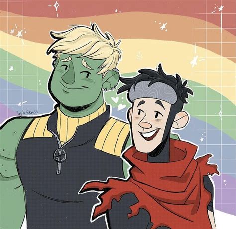 Wiccan X Hulkling Heartstopper Young Avengers Wiccan Teddy Altman
