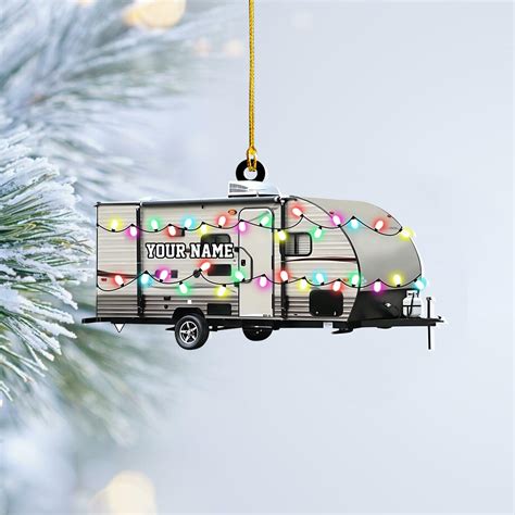 Royalbro Personalized Camper Ornament Custom Camping
