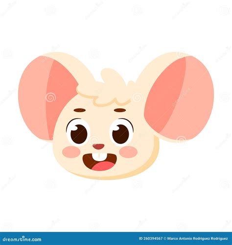 Vetor De Carateres De Avatar De Ratinho Fofo Isolado Ilustra O Do