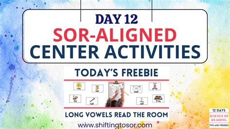 Using Science Of Reading Aligned Center Activities In The Classroom Shifting To Science Of
