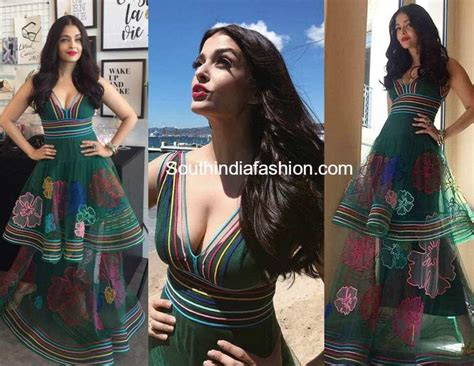 Aishwarya Rai In Yanina Couture South India Fashion