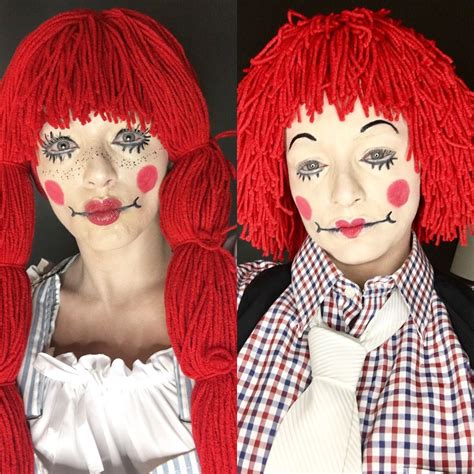 Raggedy Ann And Andy Halloween Look Created Using Younique Makeup