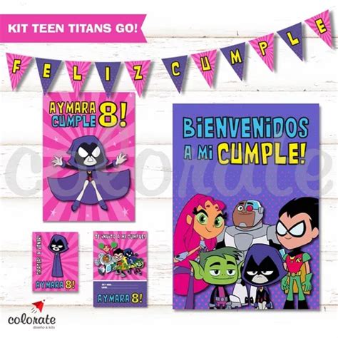 Kit Imprimible Jóvenes Titanes Teen Titans Go En Venta En Godoy Cruz